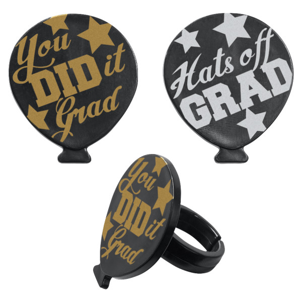 Grad Balloon Cupcake Rings | DecoPac