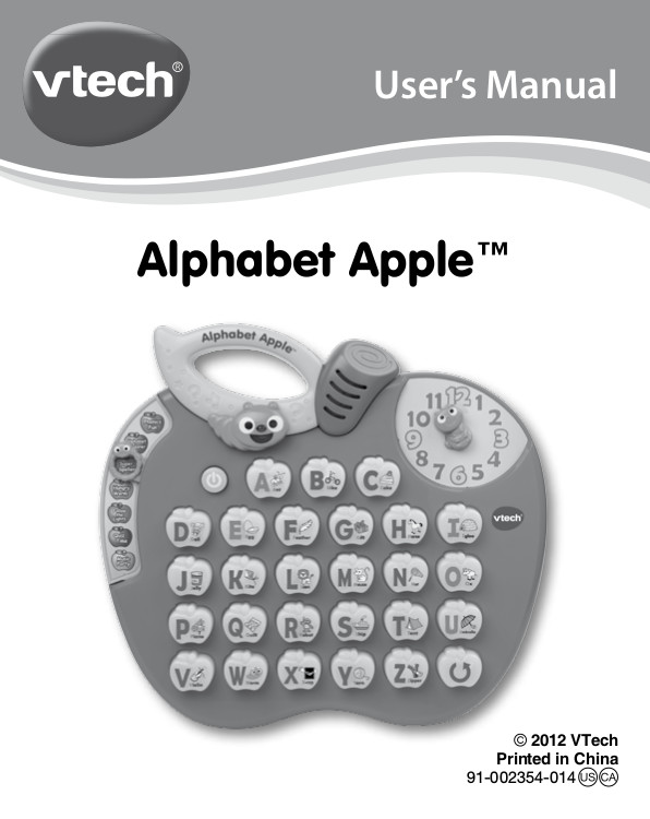 VTech, Alphabet Apple, ABC Learning Toy, Preschool Toy - Walmart.com ...