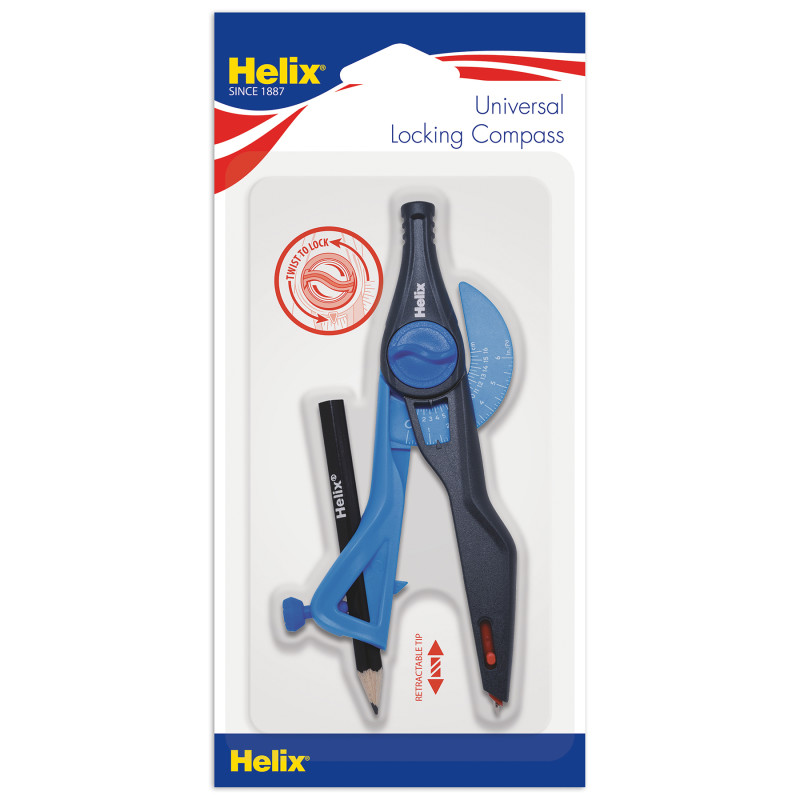 Helix® Plastic Locking Compass with Universal Holder - Knowledge Tree