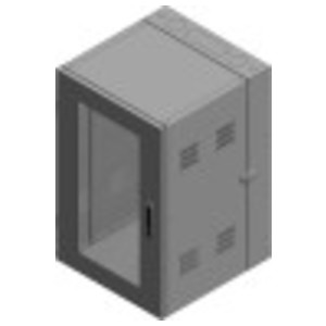 Belden XHW-3624-GD Wall Mount Cabinet, Steel, Tapped Mount ...