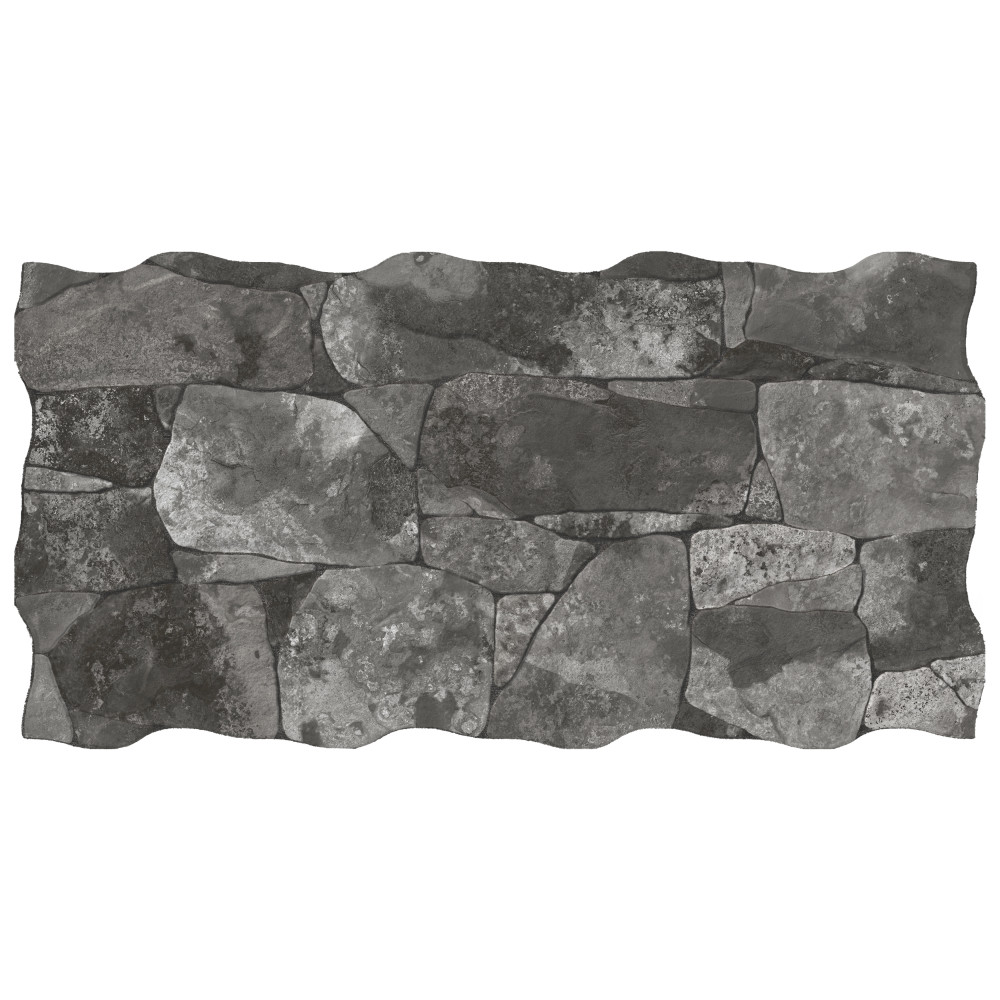 Caldera Vulcano Ash 12-5/8 in. x 25-1/8 in. Porcelain Floor and Wall ...