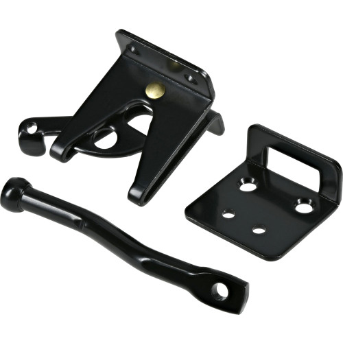 Hardware Essentials Self Adjustable Gate Latch Black