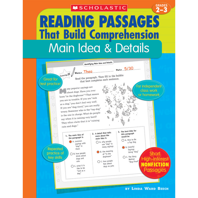 Scholastic Teaching Solutions Reading Passages That Build Comprehension ...