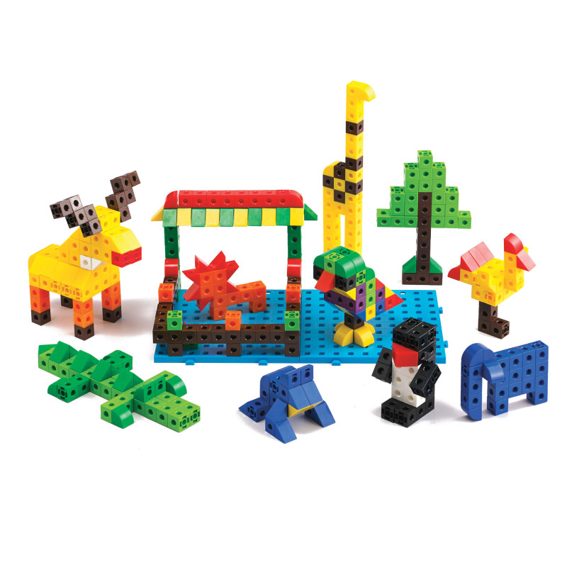 edxeducation® Linking Cubes Classroom Set - 500 Construction Blocks in ...