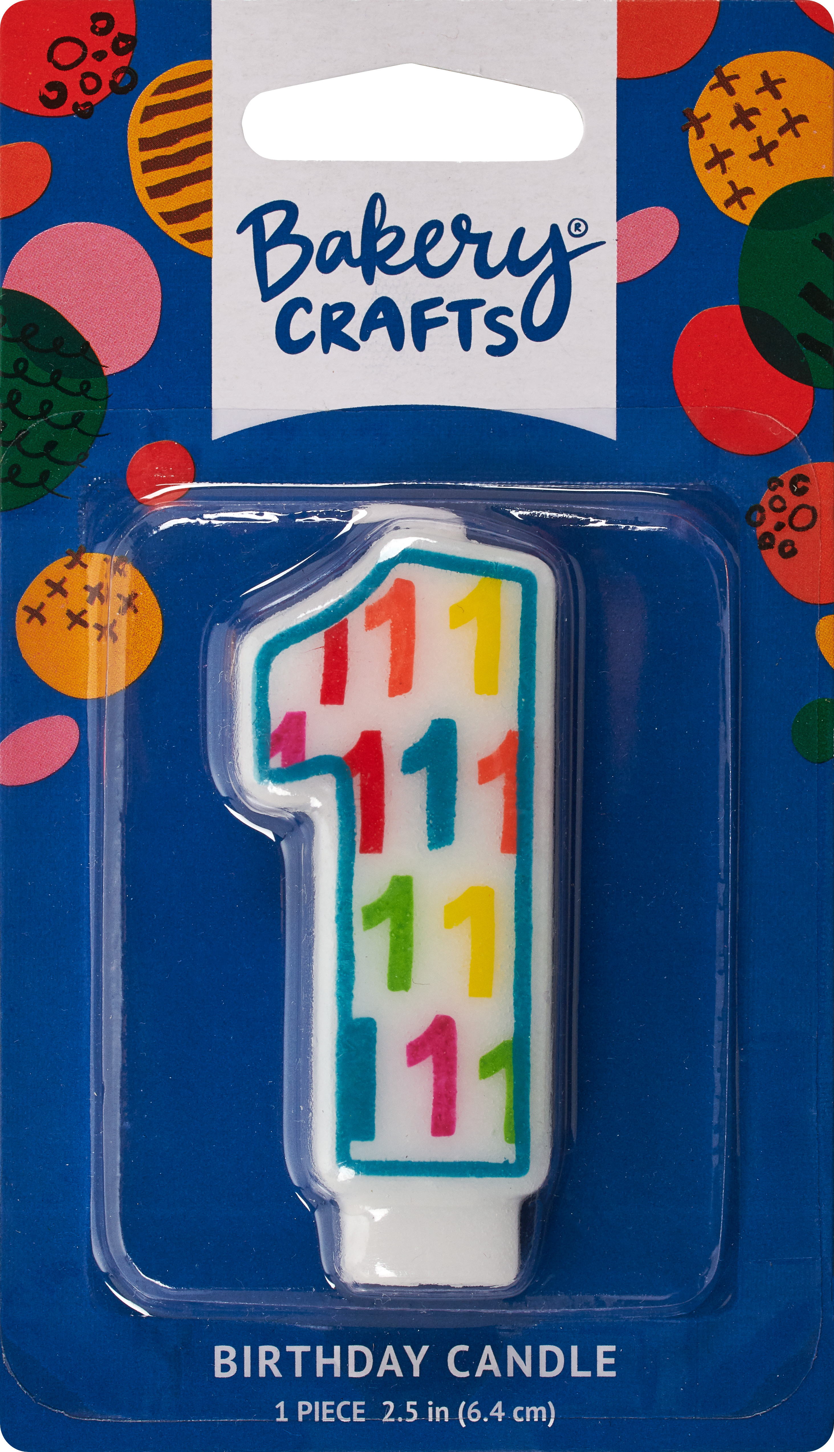 Number 1 Pattern Numeral Candle | DecoPac