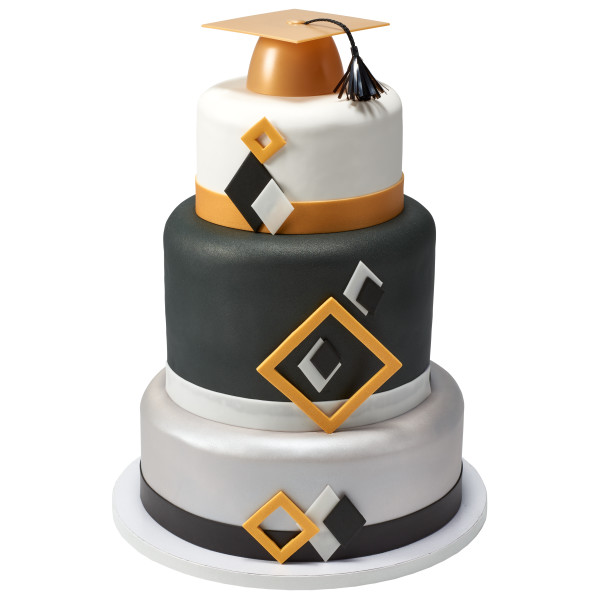 Gold Smooth Grad Hat | DecoPac