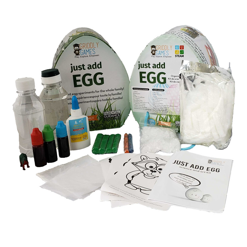 Griddly Kids Just Add Egg Science + Art Kit - Knowledge Tree