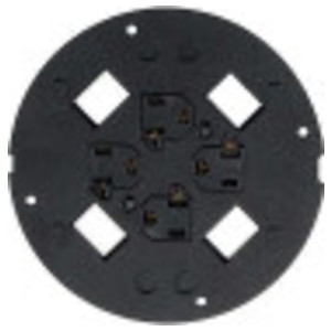 Hubbell Wiring Device - Kellems S1SP4X4 20A 125V Receptacle (4), Jack ...