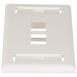 Panduit NK2FIWY NetKey® 1-Gang, Flush Mount Vertical Faceplate, 2-Port ...