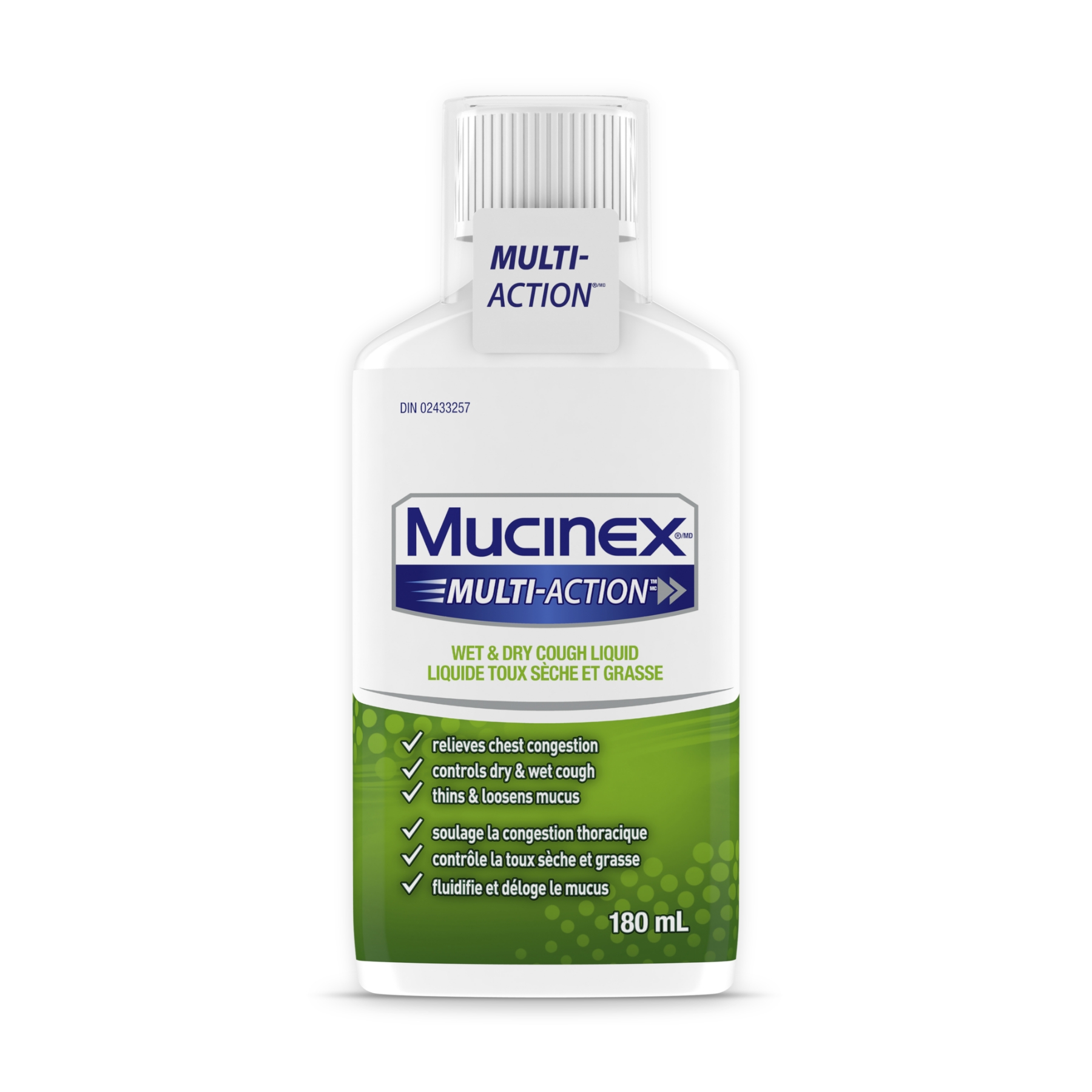 Mucinex Multi-Action Wet & Dry Cough Liquid | Cough Expectorant ...