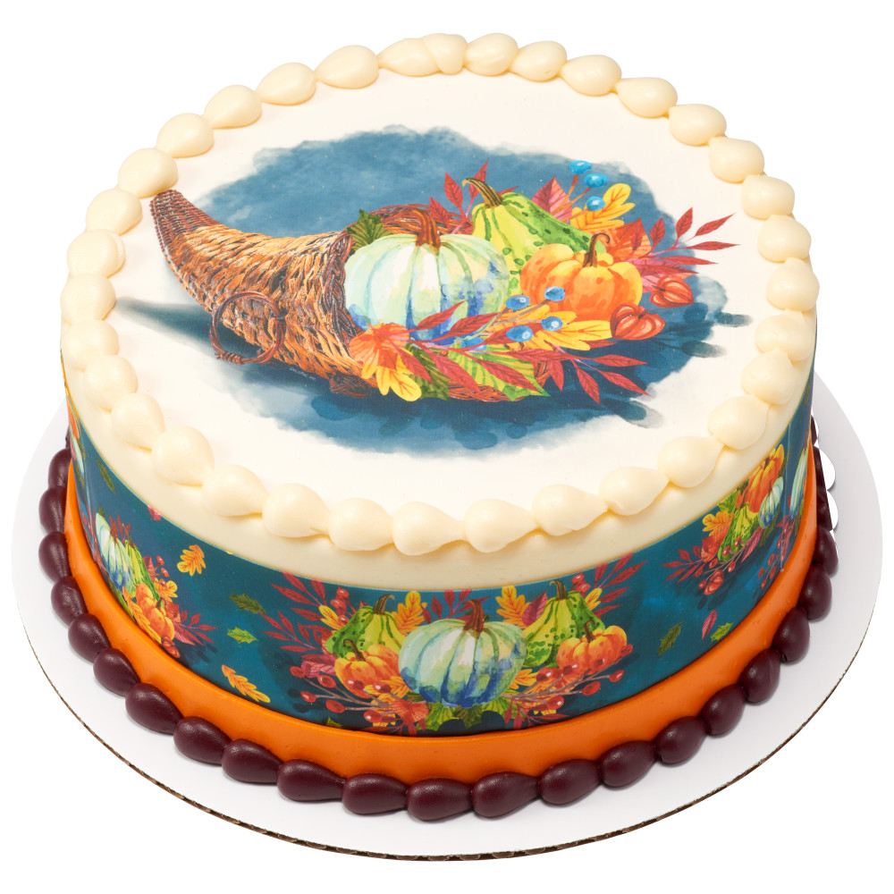 Order Watercolor Cornucopia Edible Image® by PhotoCake® Cake from VG'S ...