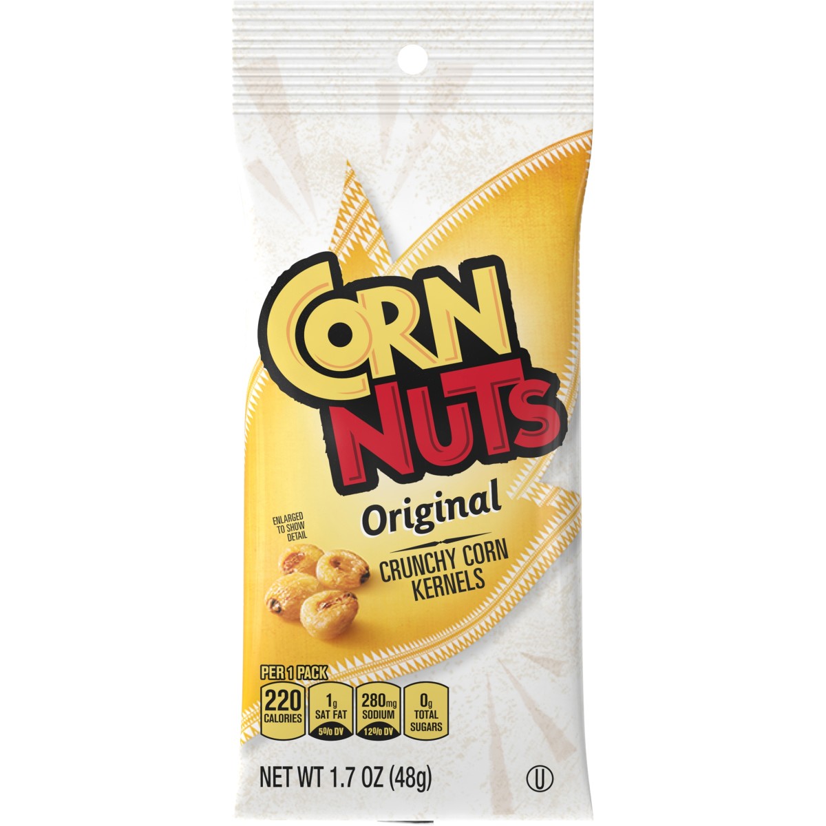 CORN NUTS® Original Crunchy Corn Kernels Snack, 1.7 Oz. Pack of 126 ...