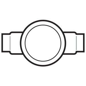 Robroy PRGUAC36 Plasti-Bond GUAC Conduit Body With Cover, 1 In ...