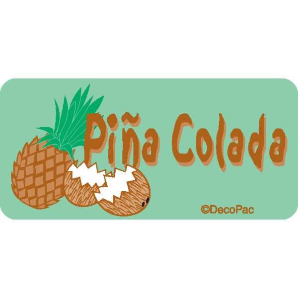 Pina Colada Merchandising Label | DecoPac