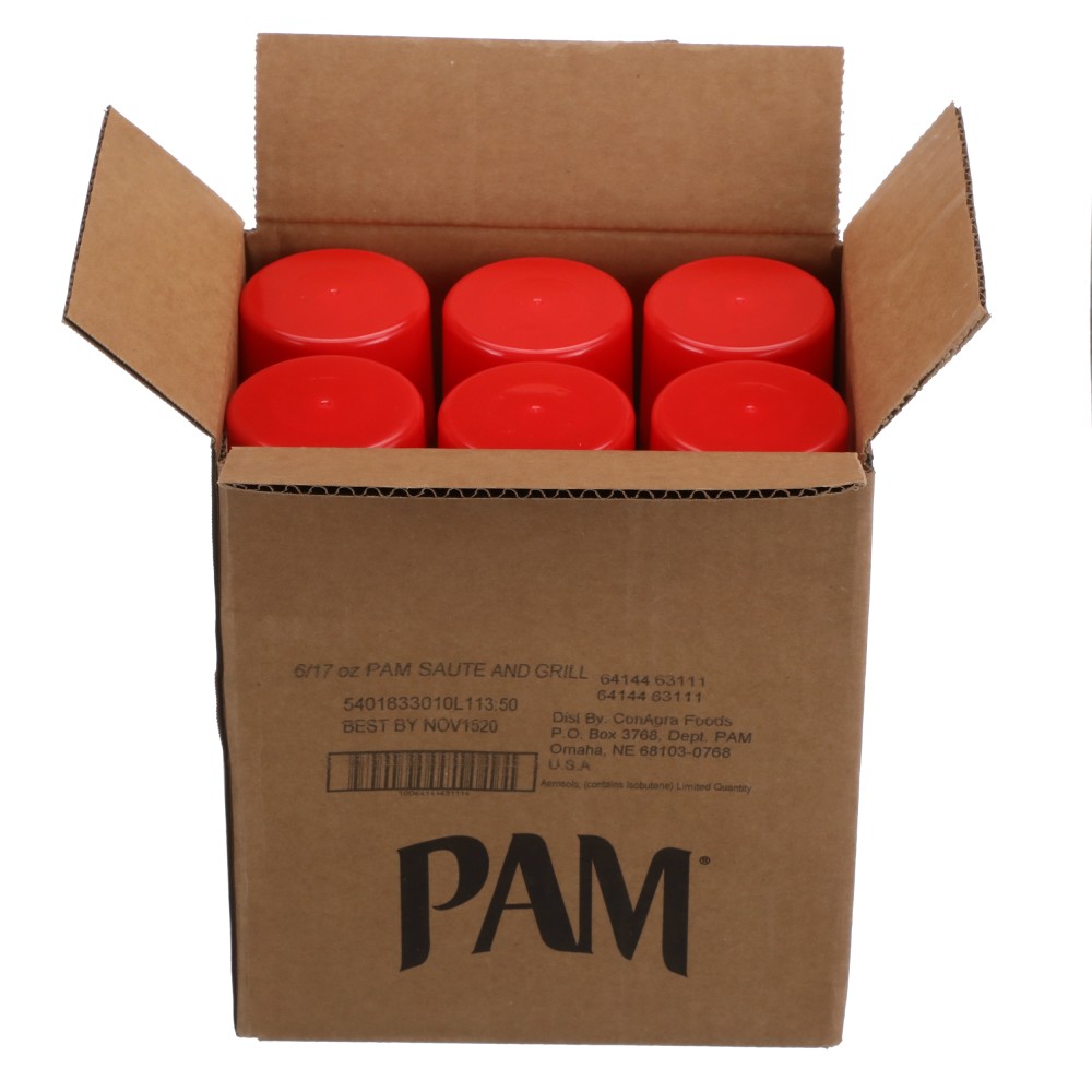 PAM® SAUTÉ & GRILL COOKING SPRAY - 6/17 OZ | Conagra Foodservice