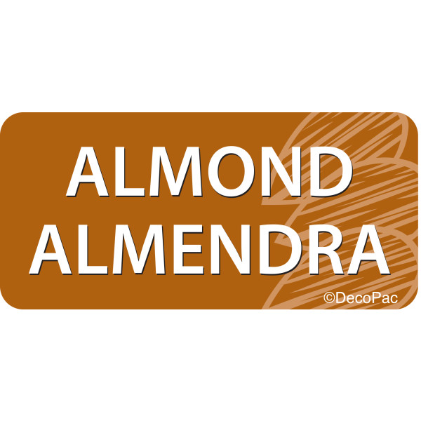 Almond Merchandisng Label | DecoPac