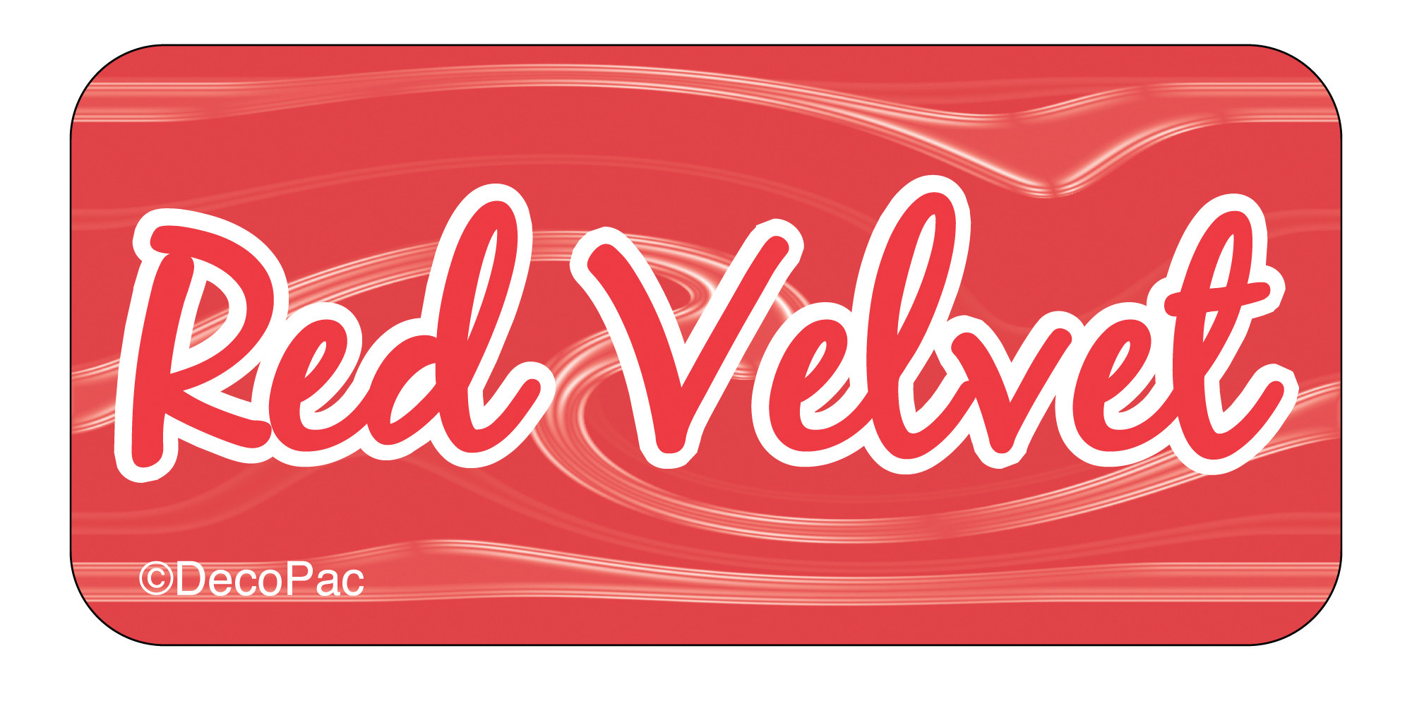 Red Velvet Label | DecoPac