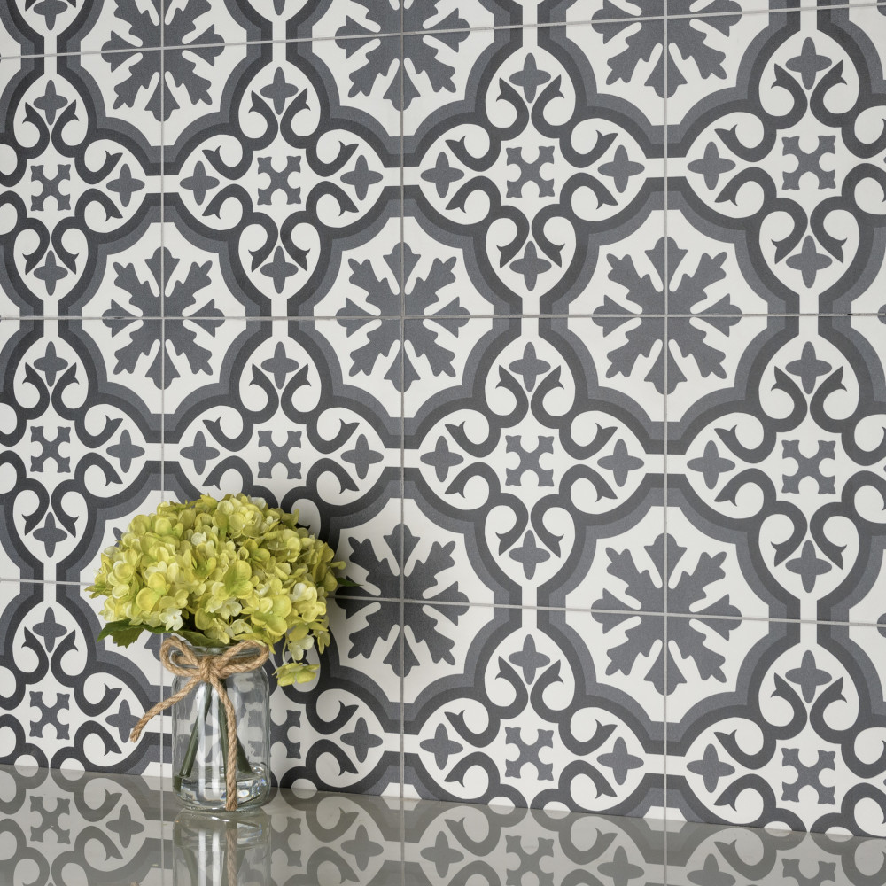 Berkeley Essence Grey 17-3/4 in. x 17-3/4 in. Porcelain Floor and Wall ...