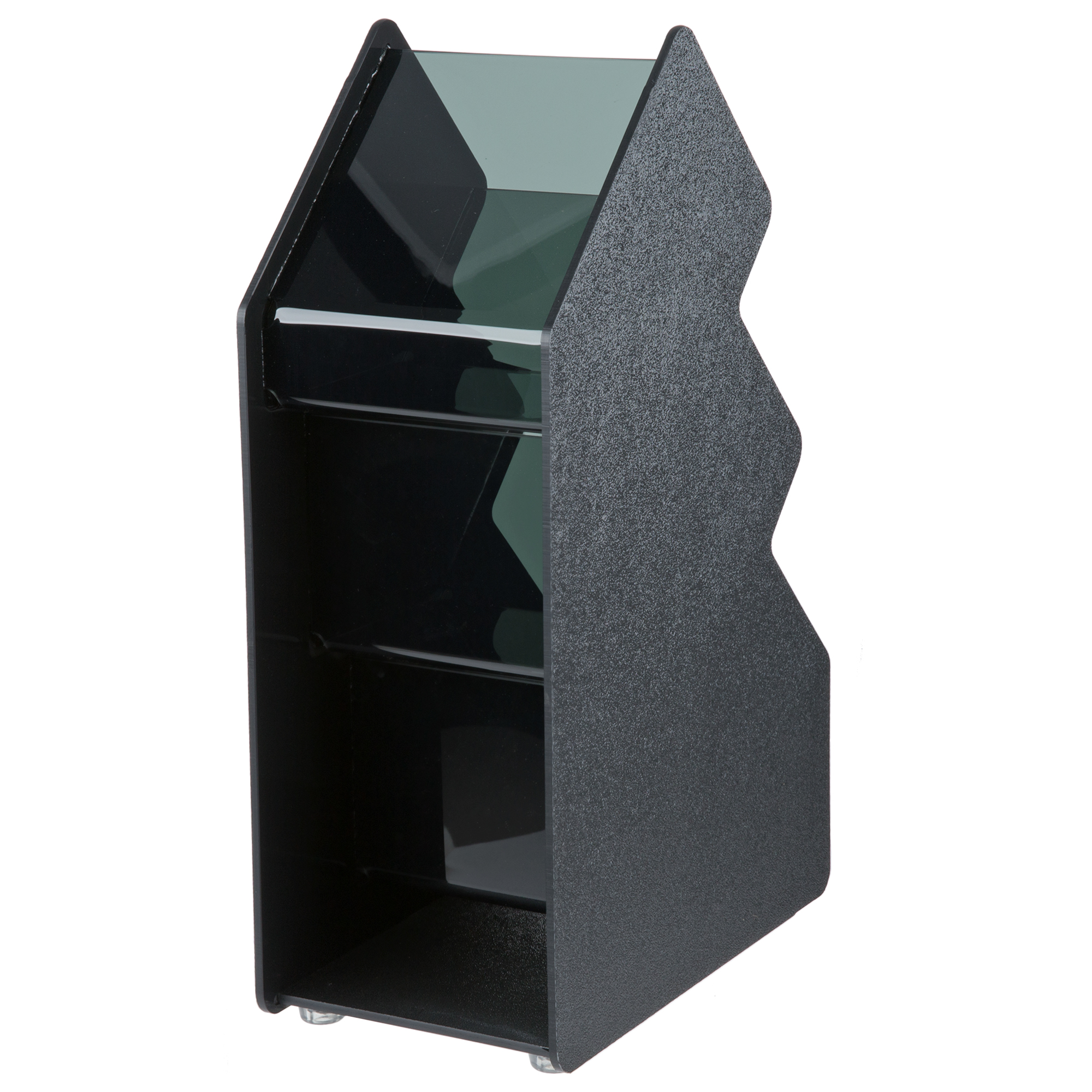 Three-compartment countertop packaged condiment organizer