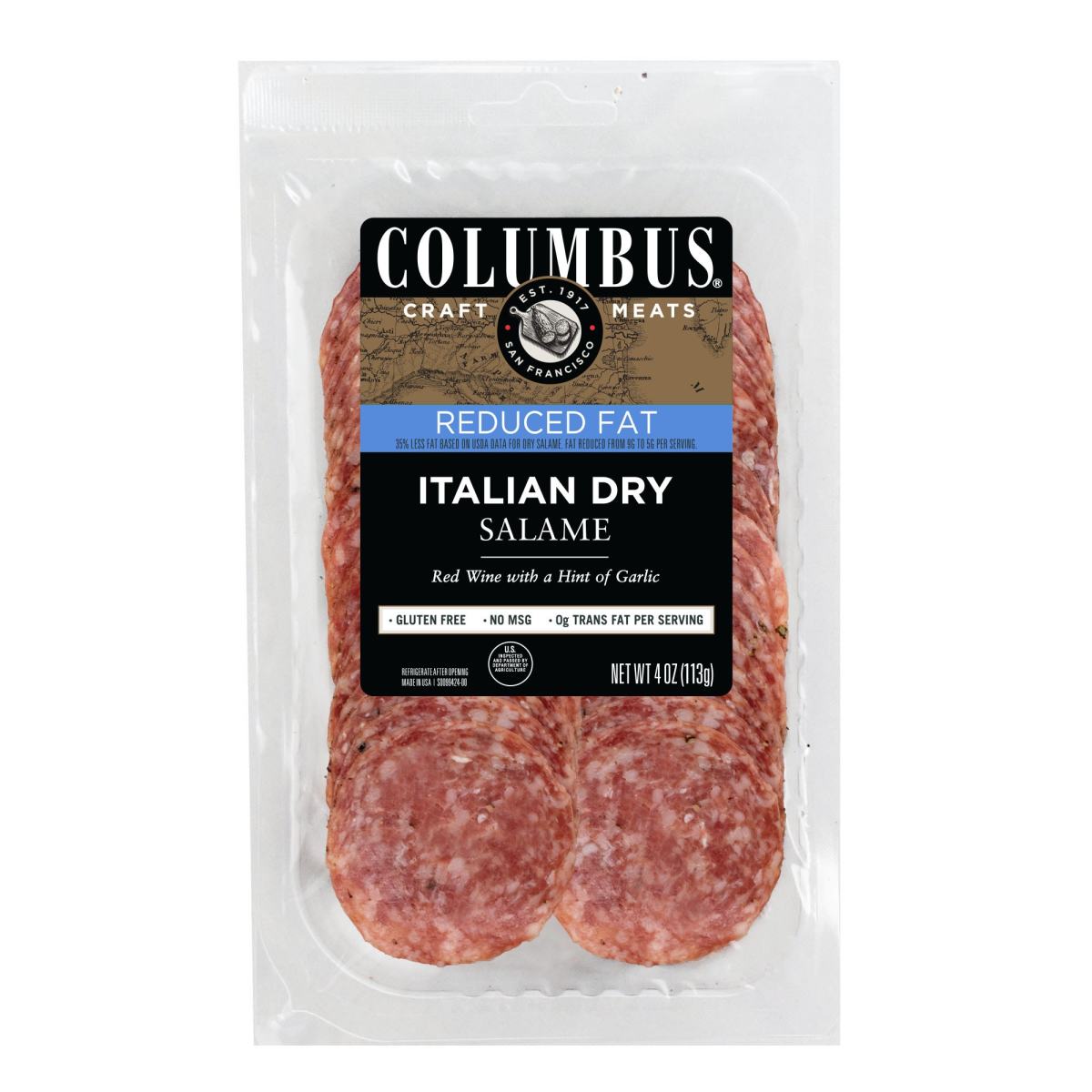 COLUMBUS® Reduced Fat Italian Dry Salame Tray 12/4 Ounce • Hormel ...