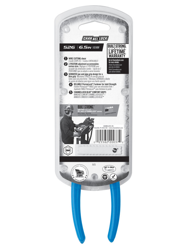 526 6-inch Slip Joint Pliers - Channellock, Inc.