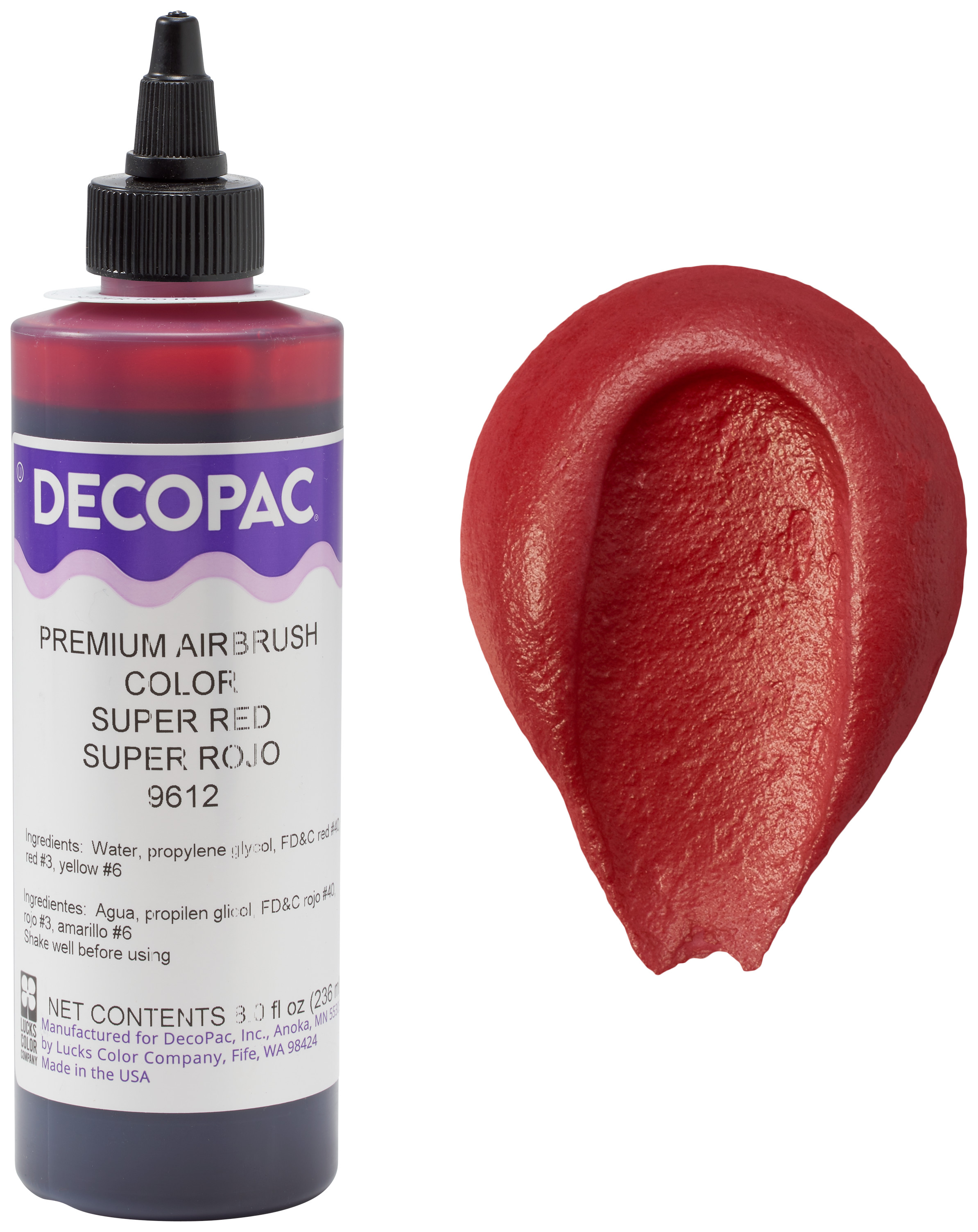 Super Red Premium Airbrush Color | DecoPac