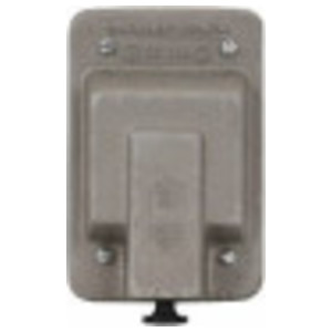 Crouse Hinds (Eaton) DS128 Raintight Snap Switch Cover, Cast Aluminum ...