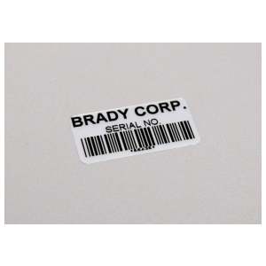 Brady B33-17-434 B33 Metallized Polyester With 2 Mil Adhesive Labels 1in H X 2in W Silver 1500 ...
