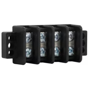 Bussmann (Eaton) TB300-06B Panel Mount Terminal Block Connector, Breakdown Voltage 7500V, 600V ...