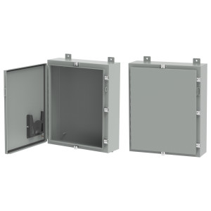 Hoffman (nVent) A48H36CLP Type 4 Enclosure, Steel, Single Door, Wall-Mount, 48 X 36 X 10 In ...