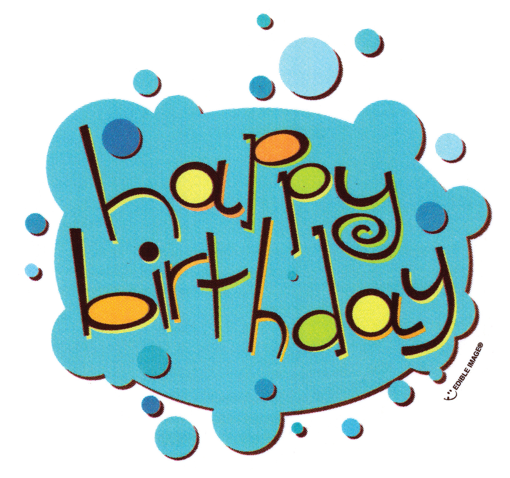 Birthday Bubbles Edible Image Decoration | DecoPac
