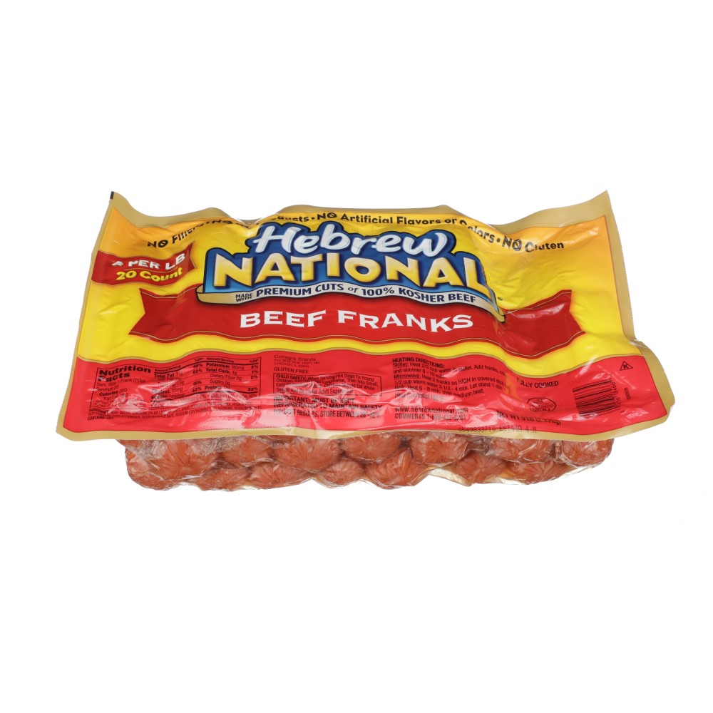 HEBREW NATIONAL KOSHER BEEF FRANKS 6" 4/1 | Conagra Foodservice