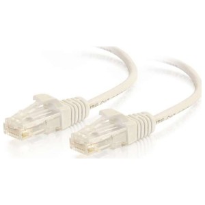 Quiktron (Legrand) 576-RD25-001 Copper Patch Cables, 1 Ft., White, Cat ...