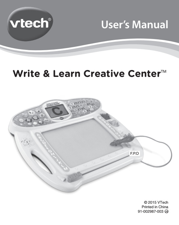 VTech, Write and Learn Creative Center, Writing Toy for Preschoolers ...