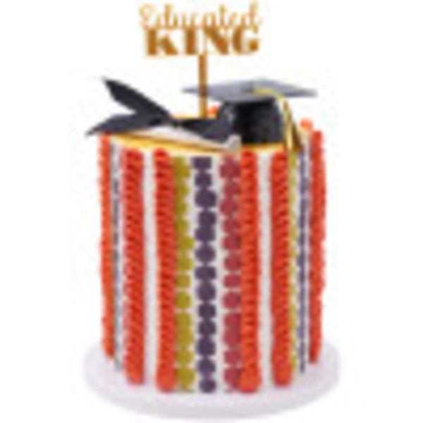 Black Grad Cap With Tassels Layon | DecoPac