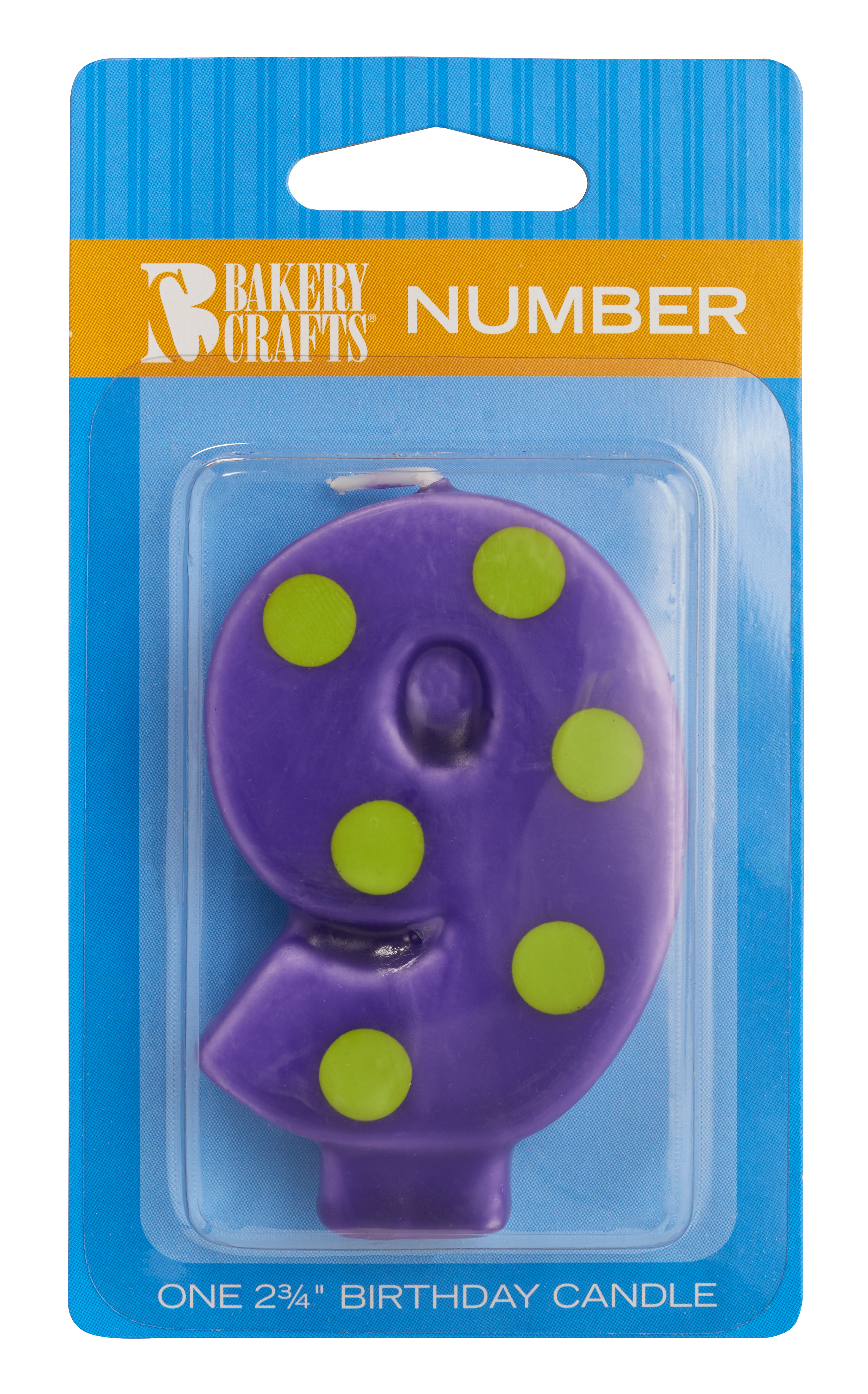 9 Stripes & Dots | Numeral Candles | DecoPac