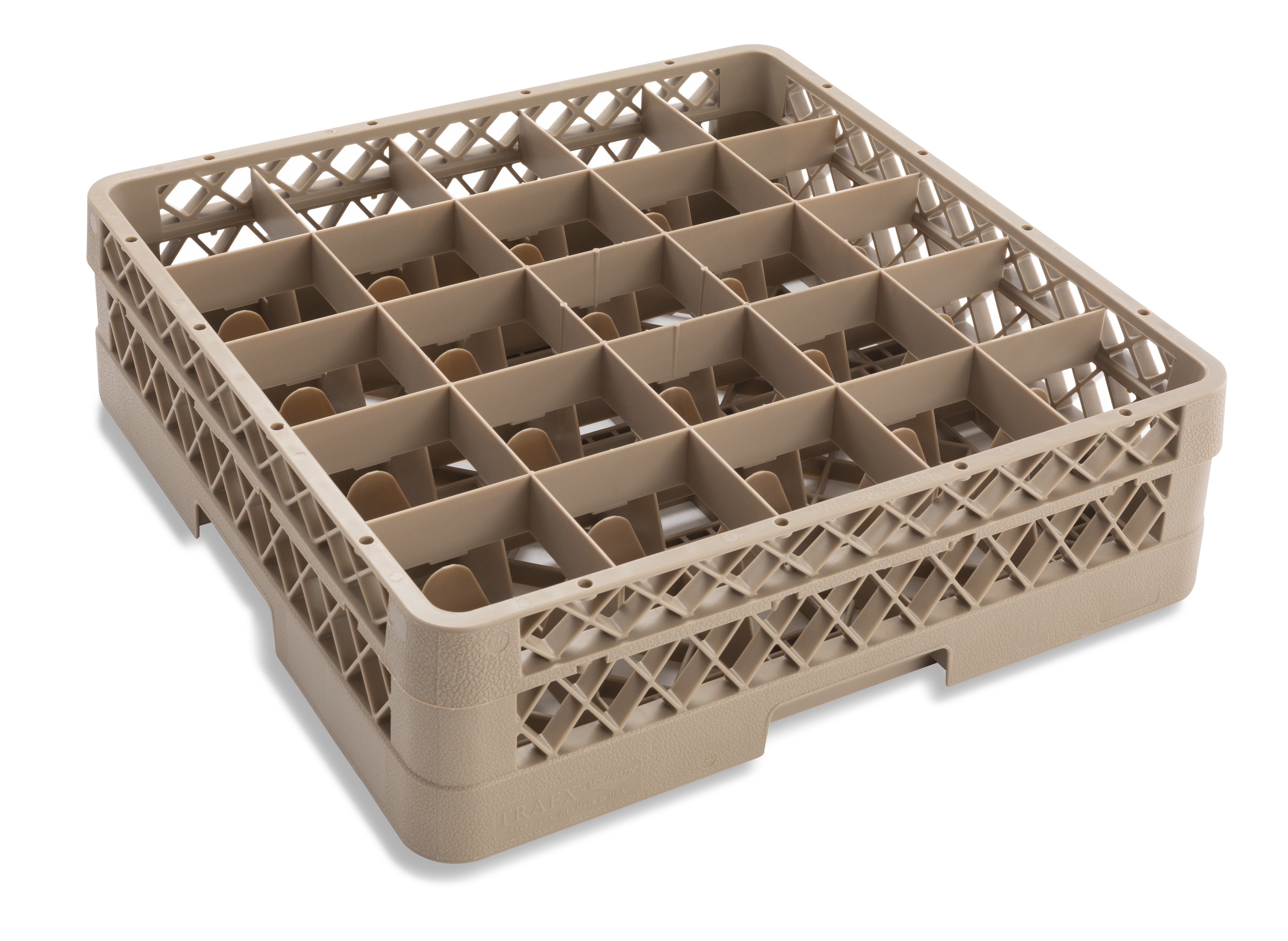 Traex® full-size square 25 compartment rack - Vollrath Foodservice
