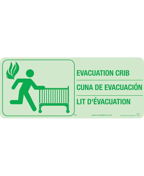 Evacuation Route Sign Kit, 3 signs with Protocol