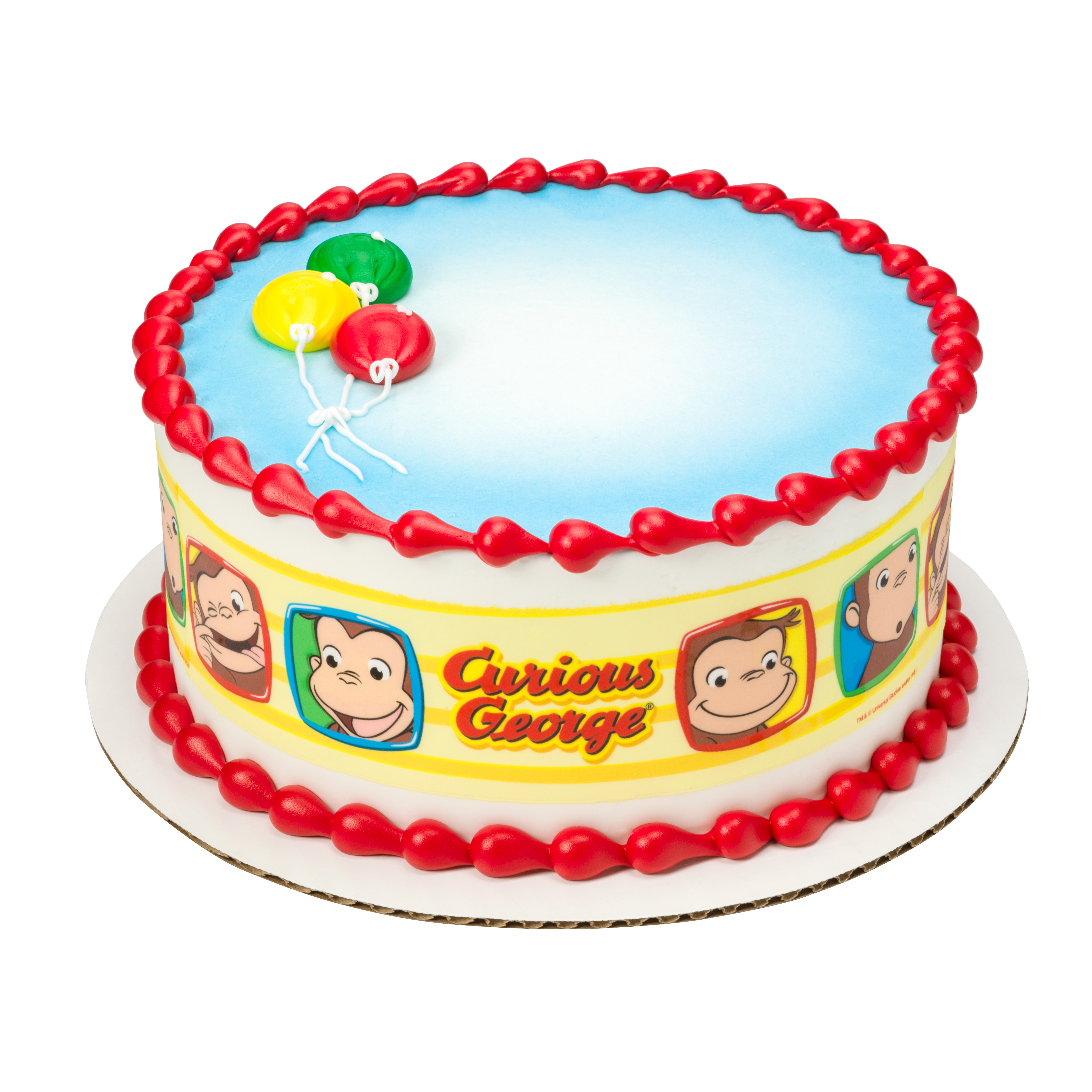 Curious George® Funny Faces | PhotoCake® Edible Image® Strips | DecoPac