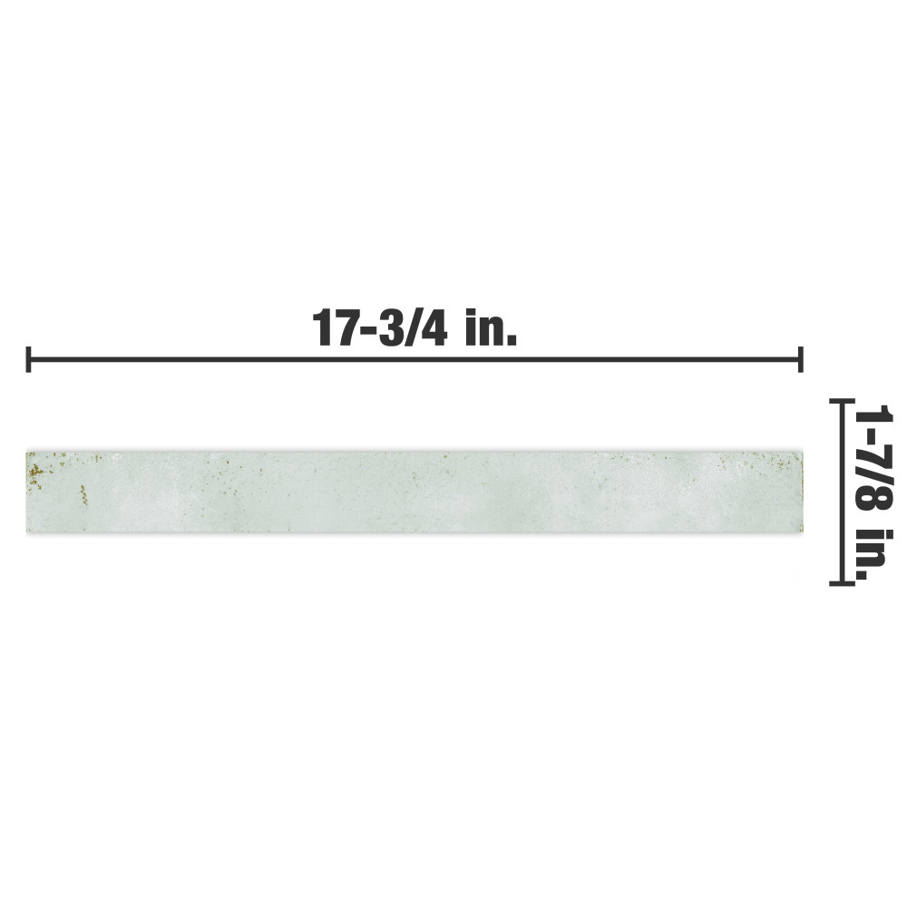 Phoenix Light Grey 1-7/8 in. x 17-3/4 in. Porcelain Floor and Wall Tile ...