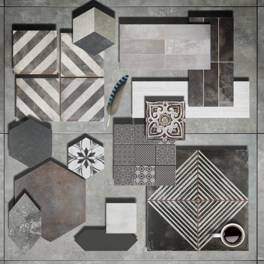 Pictura Capua 23-1/2 in. x 47 in. Porcelain Floor and Wall Tile ...