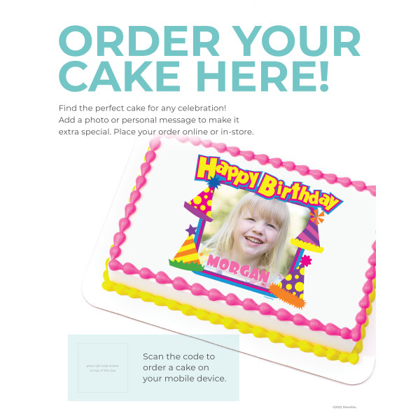 Cakes Iq With Qr Code Easel | DecoPac