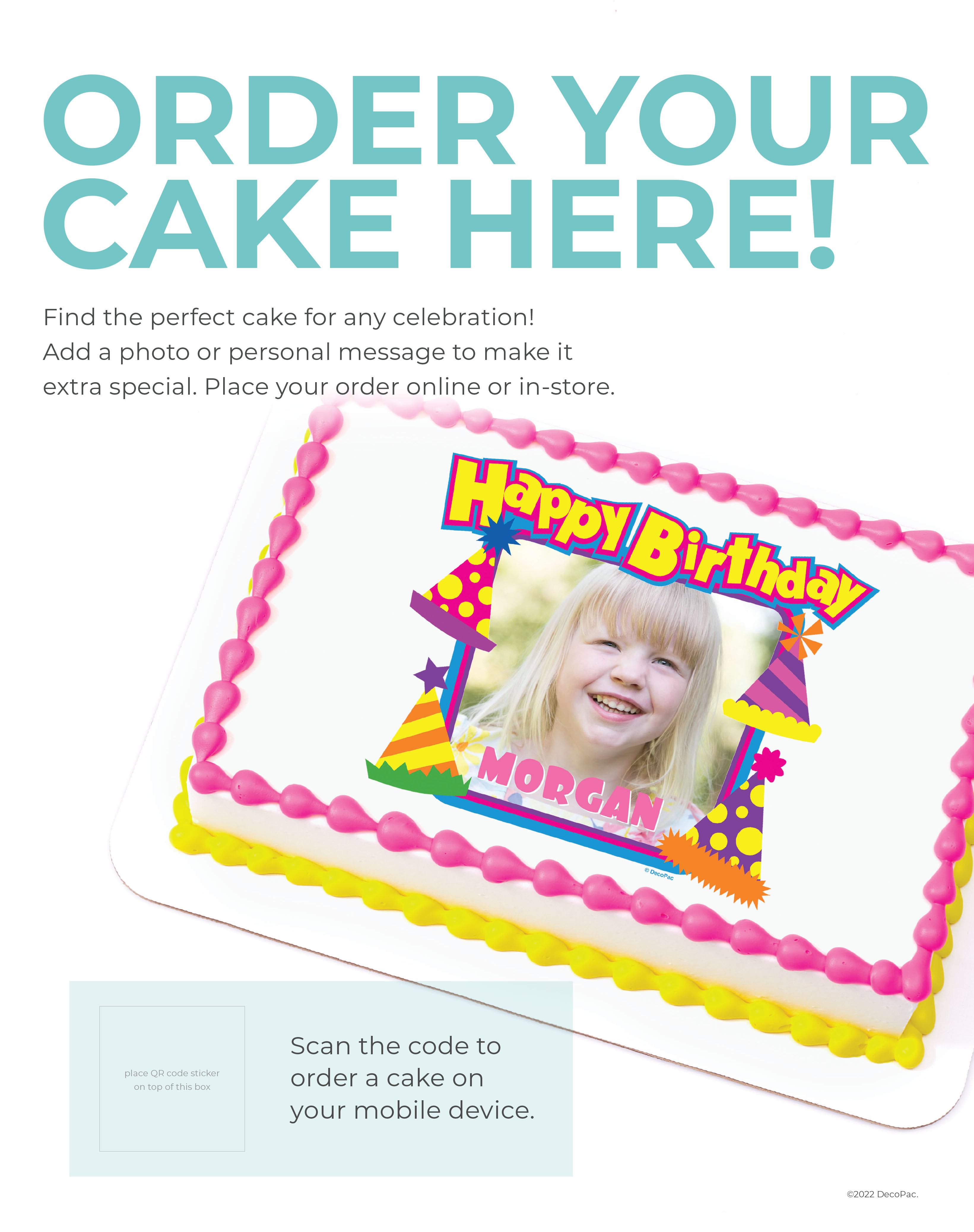 Cakes Iq With Qr Code Easel | DecoPac