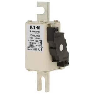 Bussmann (Eaton) 170M3969 Fuse-link, High Speed, 125 A, AC 1000 V ...