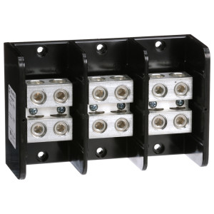 Square D (Schneider Electric) 9080LBA365202 Power Distribution Block, Linergy, 3 Pole, 2 Line, 2 ...