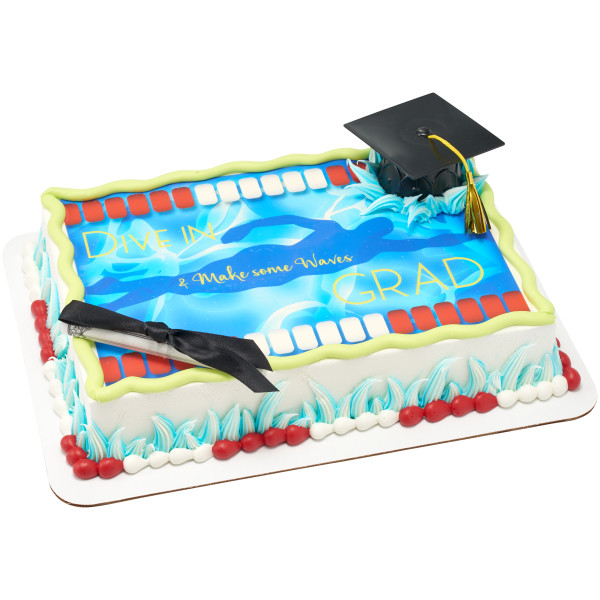 Black Grad Cap With Tassels Layon | DecoPac