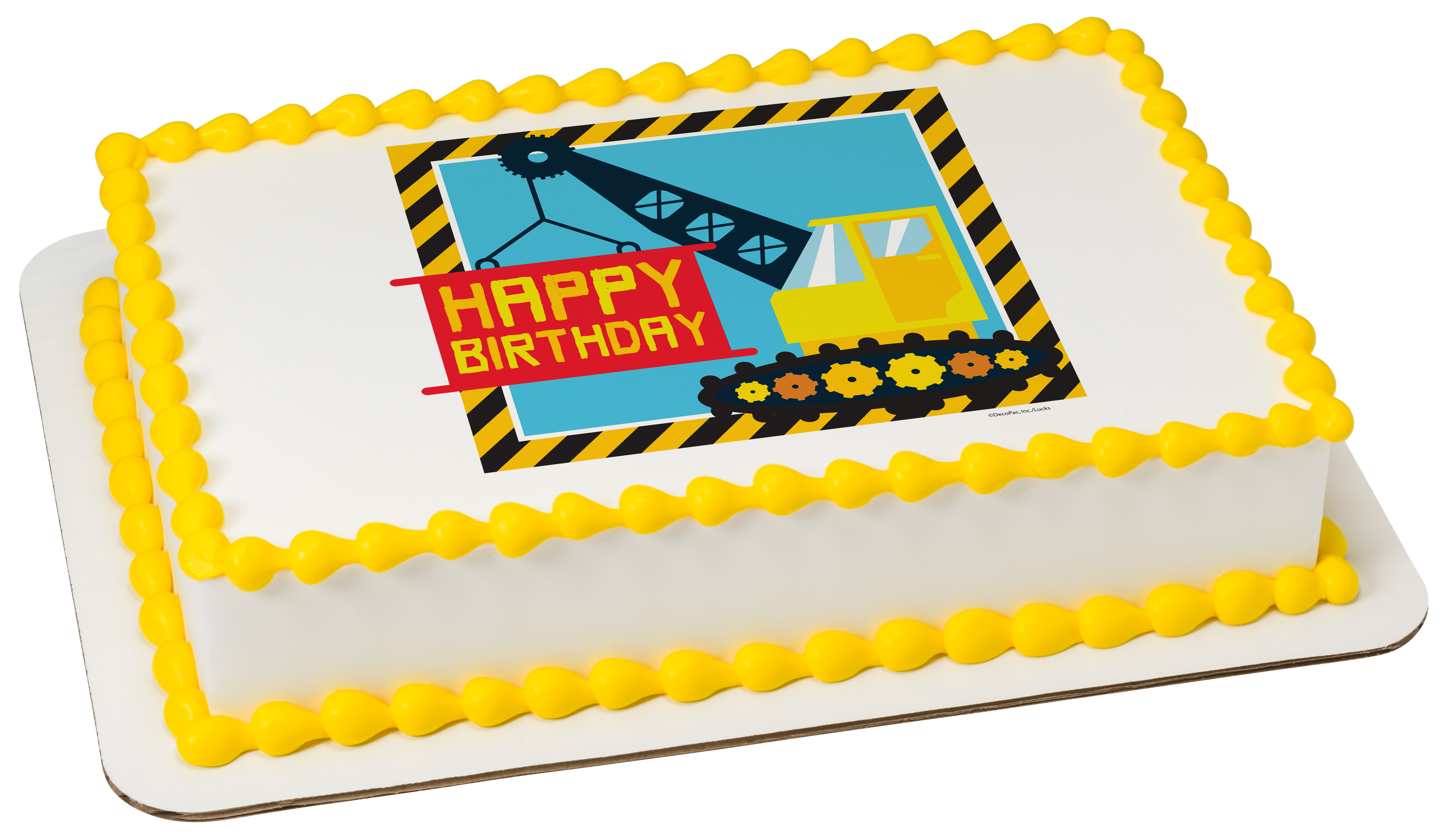 Under Construction Birthday Photocake Image | DecoPac