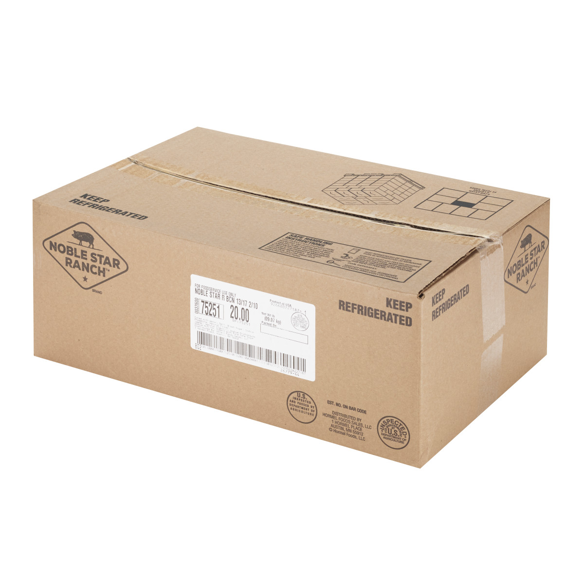 OLD SMOKEHOUSE® Bacon, Cob Smoked, Sugar Cured, 13/17 slice, 2/10 lb ...