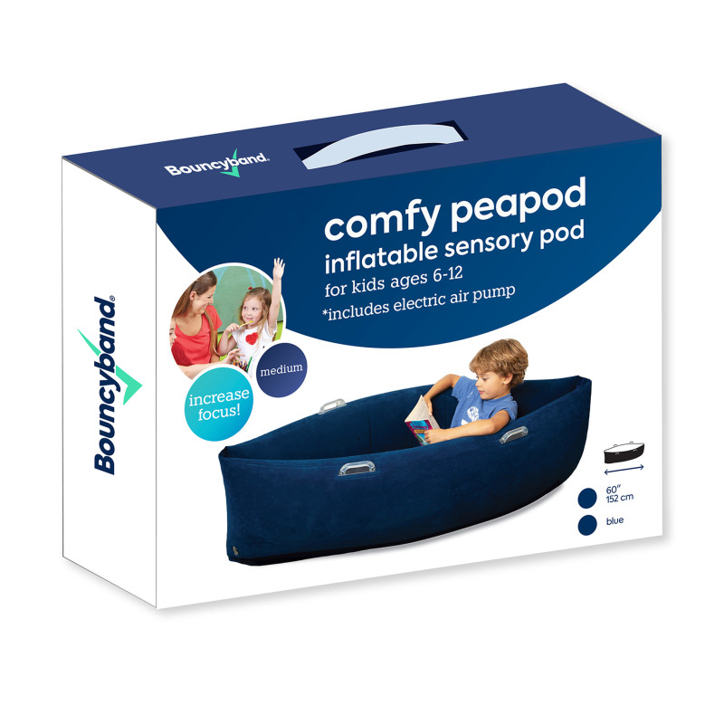 Bouncyband® Comfy Hugging Peapod Sensory Pod, 60", Ages 6-12 Up to 3-5 ...