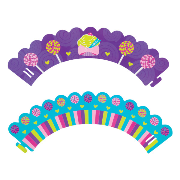 Sweet Candy Reversible Cupcake Wraps | DecoPac